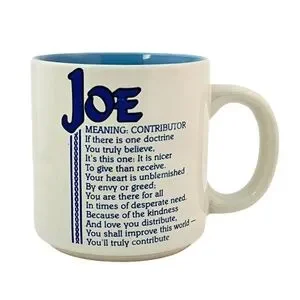 Papel | Dining | Vintage Joe Coffee Mug By Papel Featuring Name Poem By ...